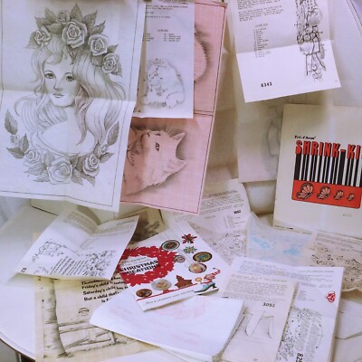 Lot of 18 Tri-Chem Printed Designs Painting Patterns Magazine Shrink ...