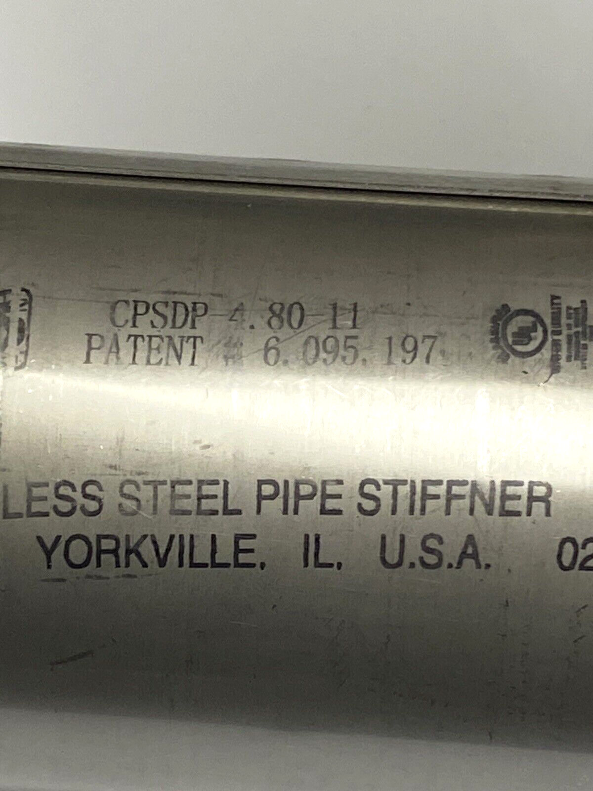 2-Pk Cascade 304 Stainless Steel HDPE Pipe Stiffener Insert 4" | eBay