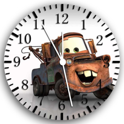 Disney Cars Mater Frameless Borderless Wall Clock Nice For Gifts or ...