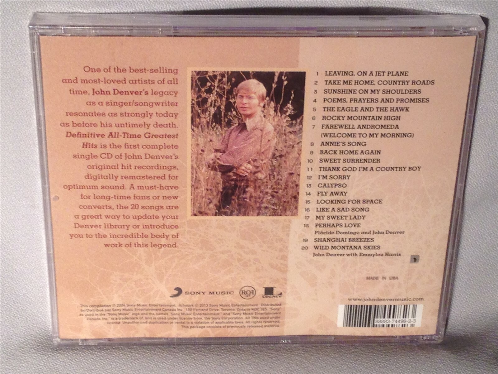 CD JOHN DENVER Definitive All Time Greatest Hits NEW MINT SEALED ...