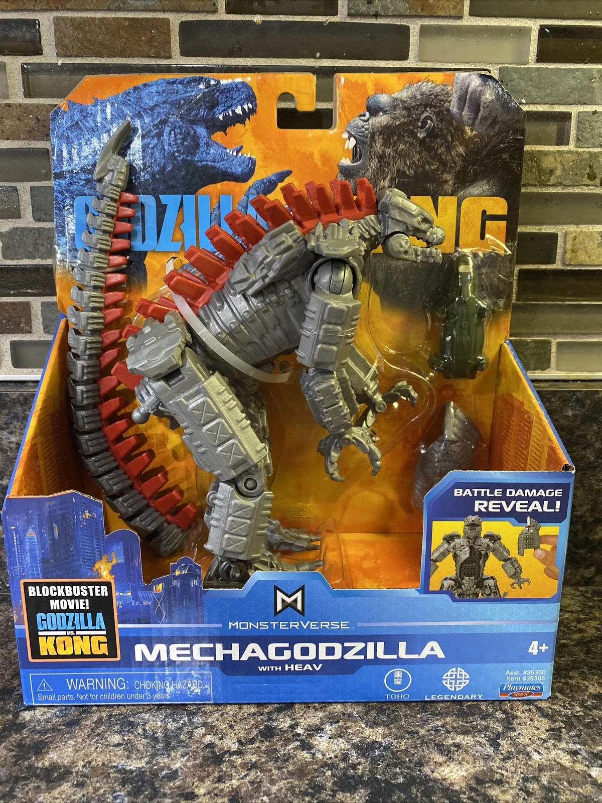 Playmates Monsterverse Godzilla vs Kong 6 Mechagodzilla Figure Free ...