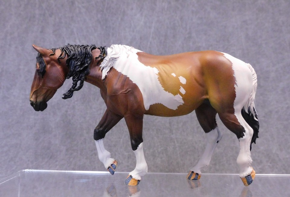 WIA NEW * Pinto Mustang Mare and Foal - Birdie and Boone * Figure Model ...
