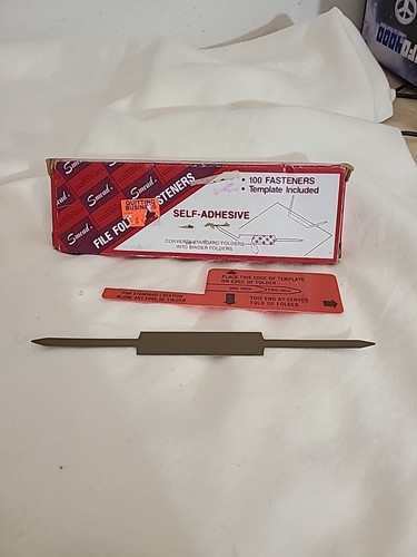 Smead Self Adhesive File Folder Fasteners No. 2ABF w/ Template QTY-55 ...