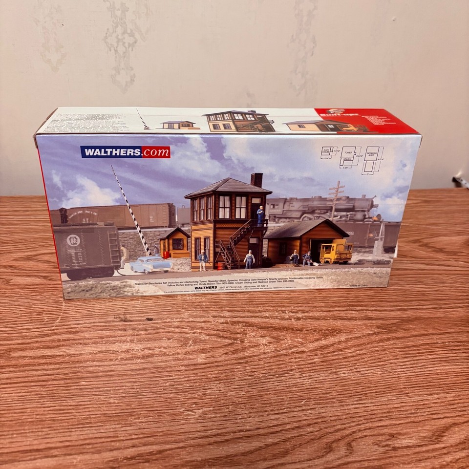 HO Walthers 933-2803 Cornerstone Built-Ups Trackside Structures Set New ...