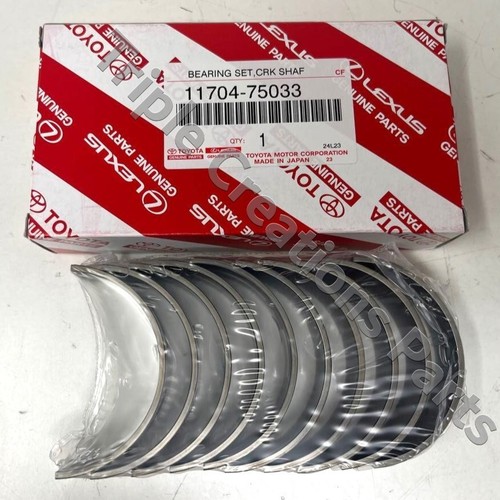Toyota Genuine 11704-75033 Bearing Set Crankshaft 1170475033 OEM | eBay