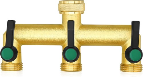 Garden Hose Splitter Water Hose Splitter GHT 3/4" Thread 3 Way Hose ...