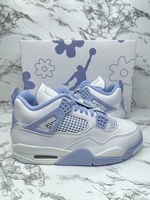NEW Nike Air Jordan 4 Retro Aluminum “Forget Me Not” Women's Sizes ...