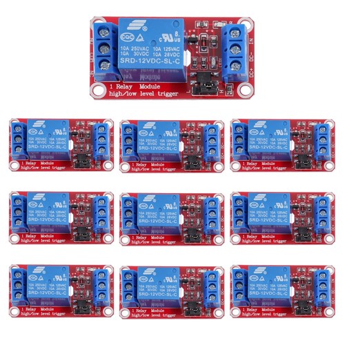 1-Channel 12V Relay Module with optocoupler Isolation Supports high and ...