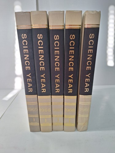 The World Book Science Year Annual Set of 5 Hardcover Volumes, 1965-66 ...