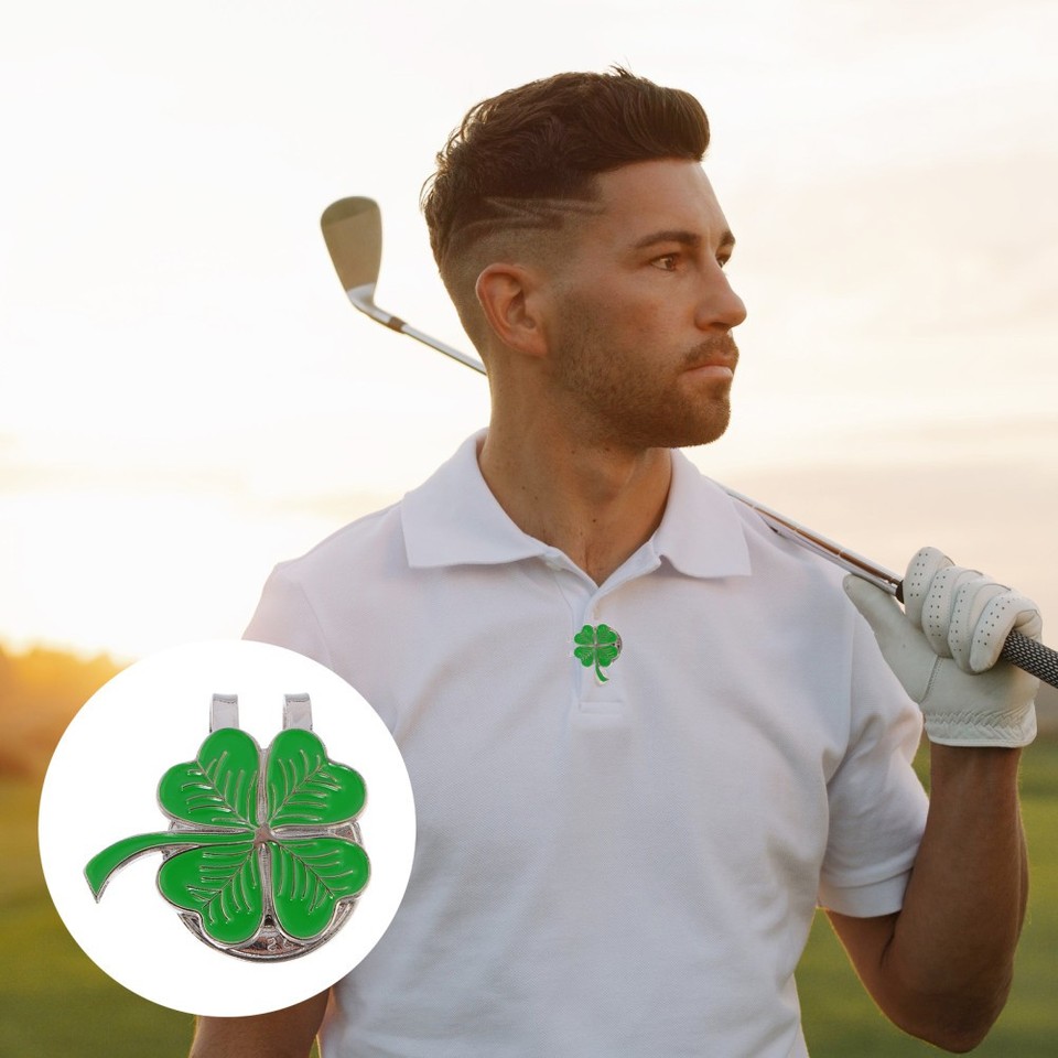 1PC Golfing Hat Clip Clover-shape Clip for Golfing Hat Four-leaf Decor ...