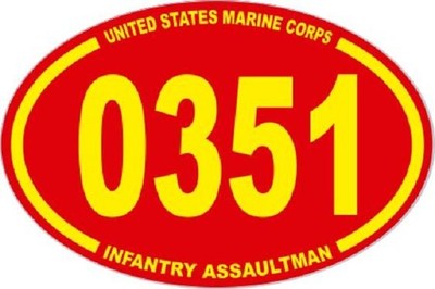 3 X 4.5 UNITED STATES MARINE CORPS USMC 0351 INFANTRY ASSAULTMAN EURO ...