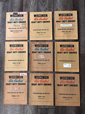 Wisconsin Engine Mixed Models Air Cooled Heavy Duty Engines 1950s Lot ...