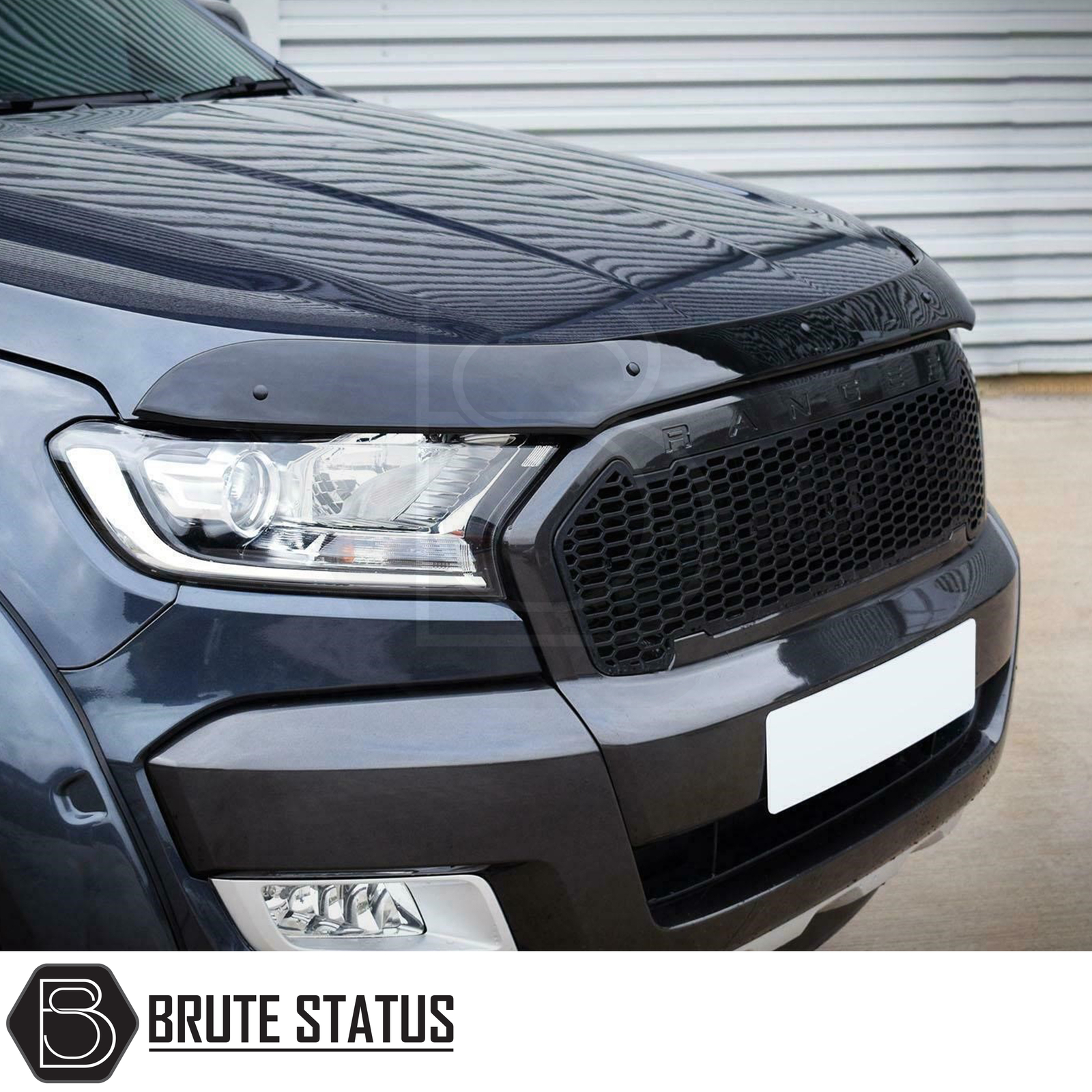 Ford Ranger 2015 on T7 Slim Style Bonnet guard stone deflector ...