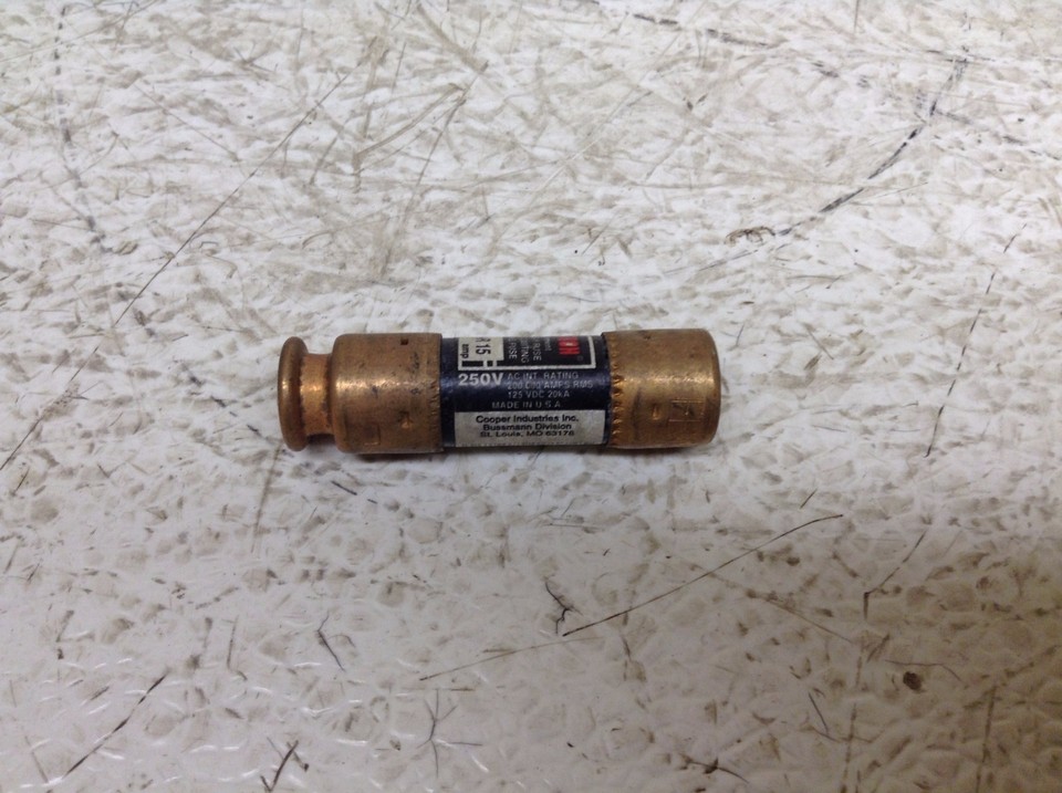 Bussmann Buss FRN-R-15 15 Amp Fuse FRNR15 Fusetron | eBay