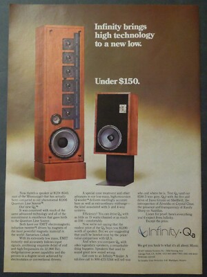 1977 INFINITY Qa Stereo Speakers Magazine Ad | eBay