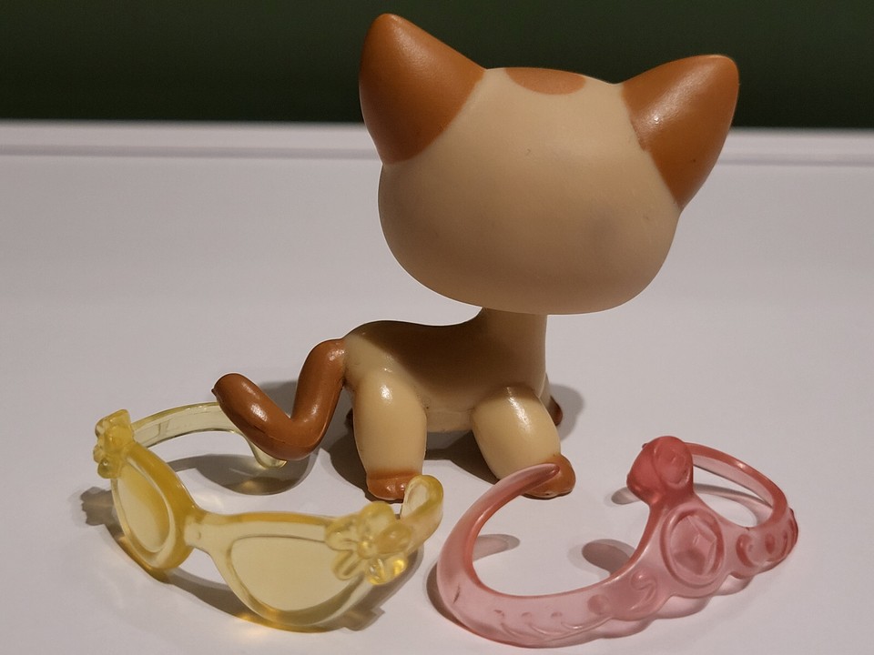 SCENE LPS #1022 #1023 #1024 LITTLEST PETSHOP ORIGINAL DOG CAT FLAMINGO ...
