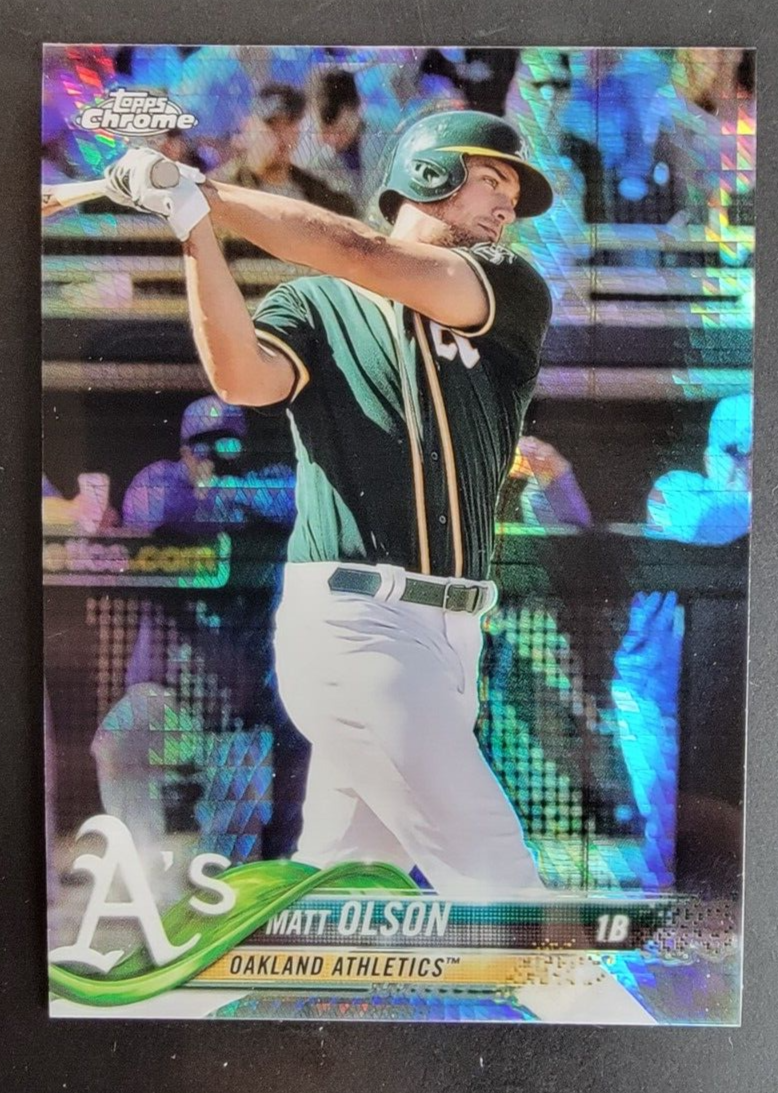 2018 Topps Chrome - Prism Refractor #64 Matt Olson for sale online | eBay