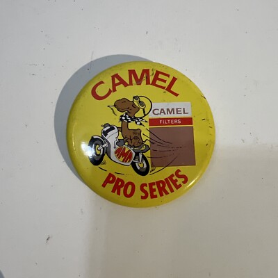 Camel AMA Pro Series Flat Track Motorbike Racing 70s Retro Metal Pin ...