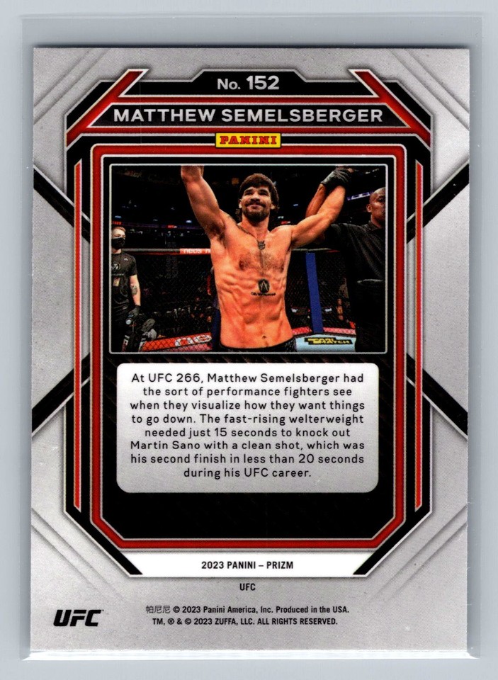 2023 Panini Prizm Matthew Semelsberger Rookie #152 | eBay
