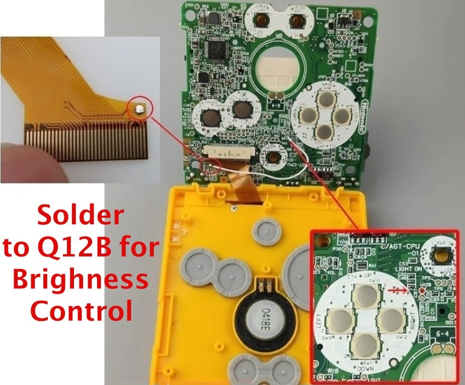 Game Boy Advance SP IPS v2 10-Level Backlight Upgrade Kit Nintendo ...