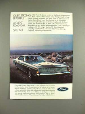 1968 Ford XL Car Ad - Quiet, Strong, Beautiful | eBay