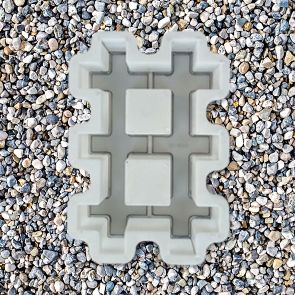 Plastic Brick Mold Reusable DIY Path Paving Concrete Brick Mould ...