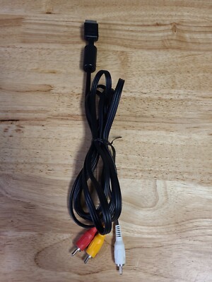 Official Sony Playstation AV RCA Composite Cable OEM PS3 PS2 PS1 PSX ...