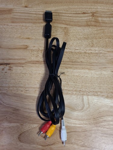 Official Sony Playstation AV RCA Composite Cable OEM PS3 PS2 PS1 PSX ...