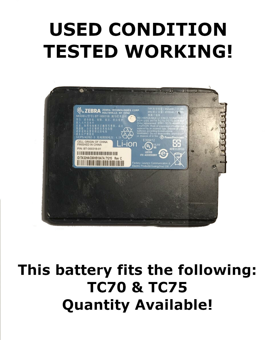 ZEBRA - BEST PRICE ONLINE - TC70 BATTERY - BTRY-TC7X-46MPP-01 BT-000318 ...