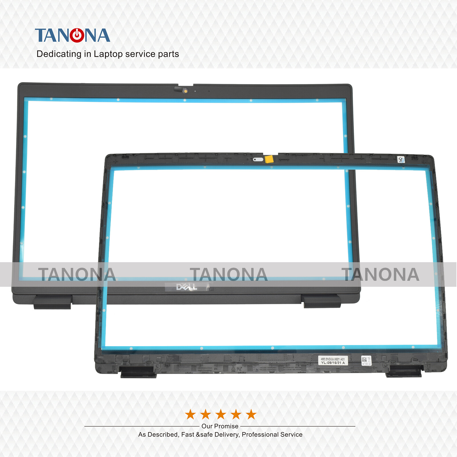 New 017XCF 0WXN5F For Dell Latitude 15 3520 E3520 Lcd Back Cover Rear ...