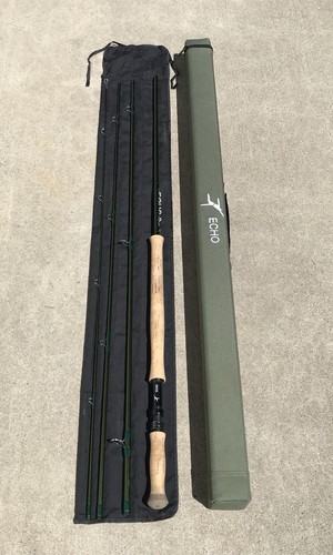 Echo 3 6127-4X Fly Rod Spey 12'7” 6 Wt 4 Piece Grains 390-480 + Sock ...