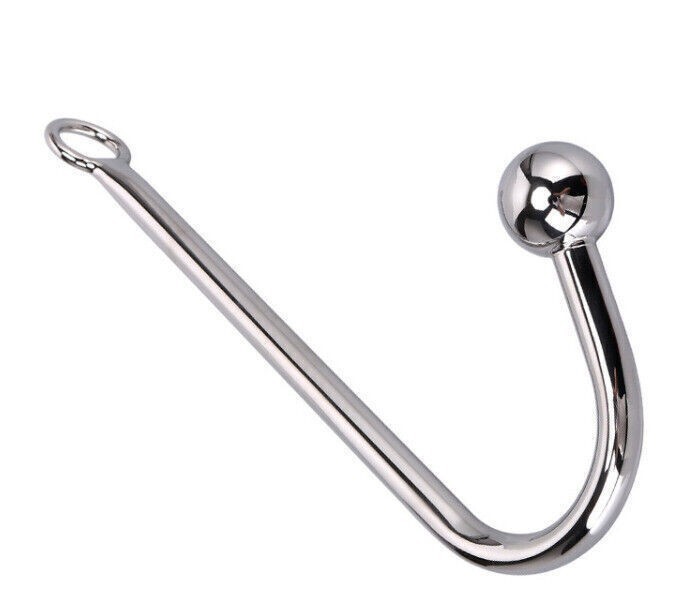 Stainless Steel Hook Metal Plug Anus Beads Adult Bondage Flirting Tool ...