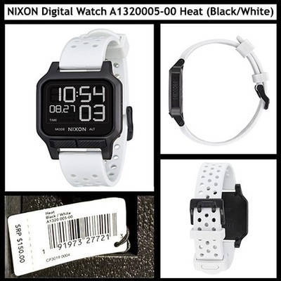 NIXON Digital Watch A1320005-00 Heat (Black/White) | eBay
