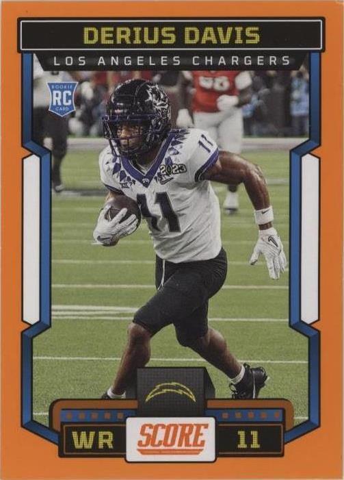 2023 Score - Rookies Derius Davis #364 Orange (RC) for sale online | eBay