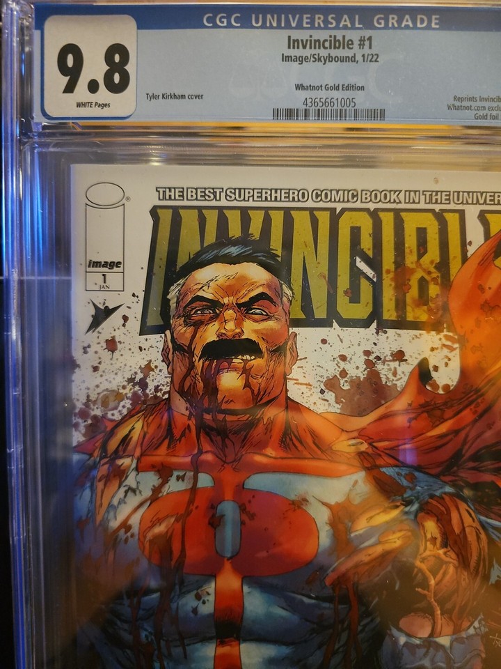 Invincible #1 (Whatnot Battle Damaged Omni-Man Gold Edition CGC 9.8) | eBay
