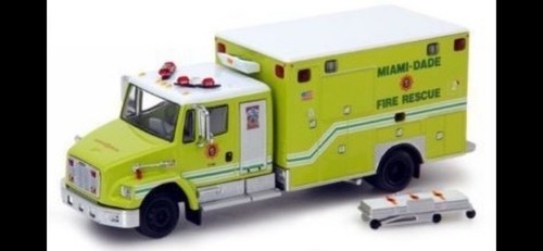 NEW! Code 3 Collectibles Miami Metro Dade, FL Freightliner Ambulance ...