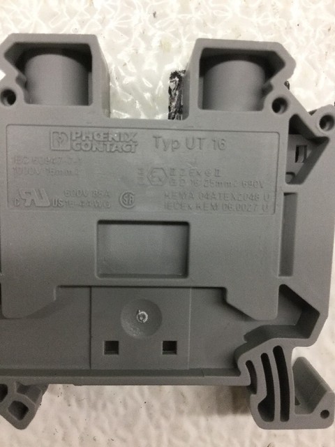 Phoenix Contact Ut16 3044199 Feed Through Terminal Block Gray for sale ...