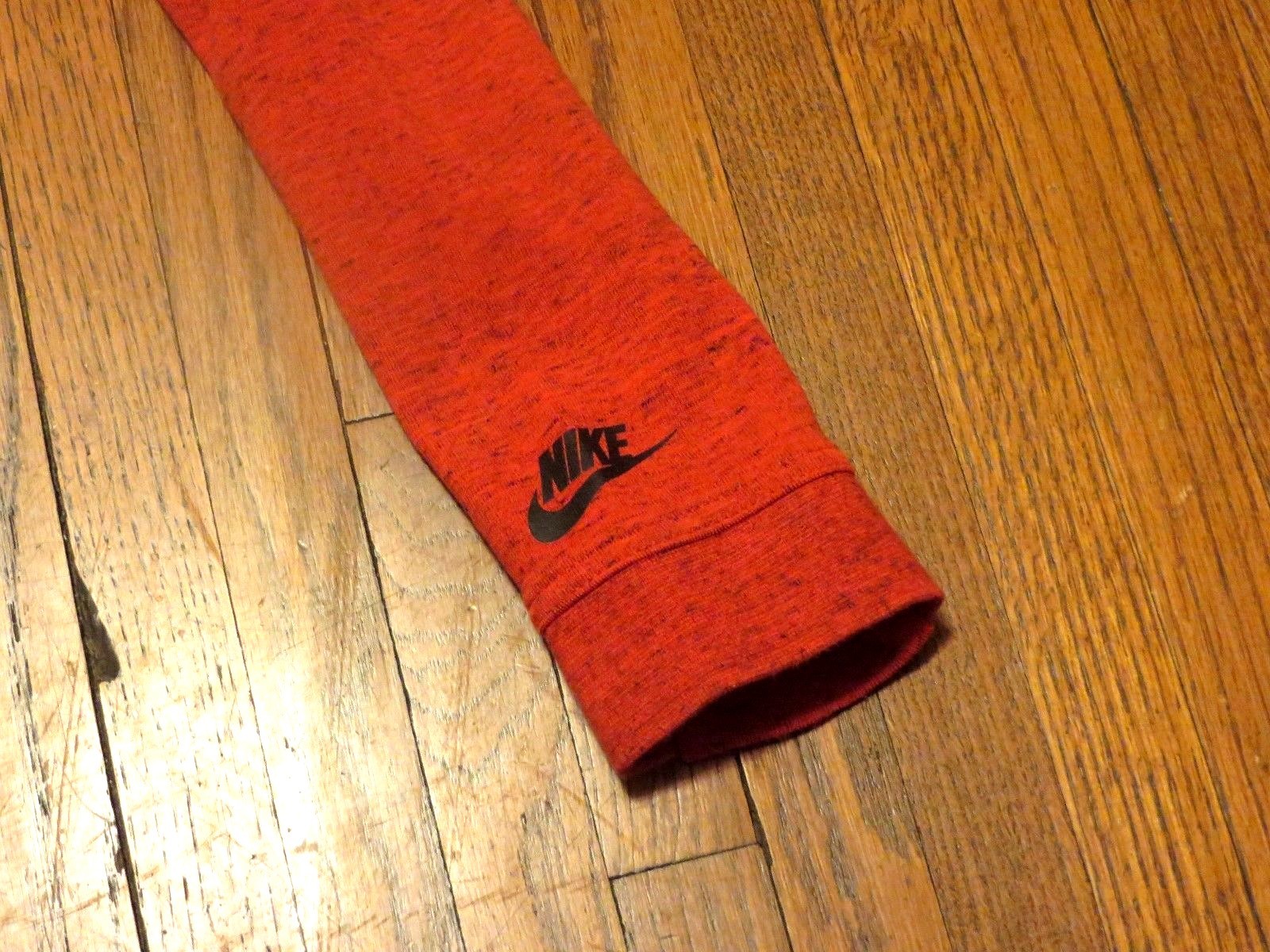 Women's Nike Tech Fleece Cape Heather Crimson Red Hoodie 684928-966 sz ...