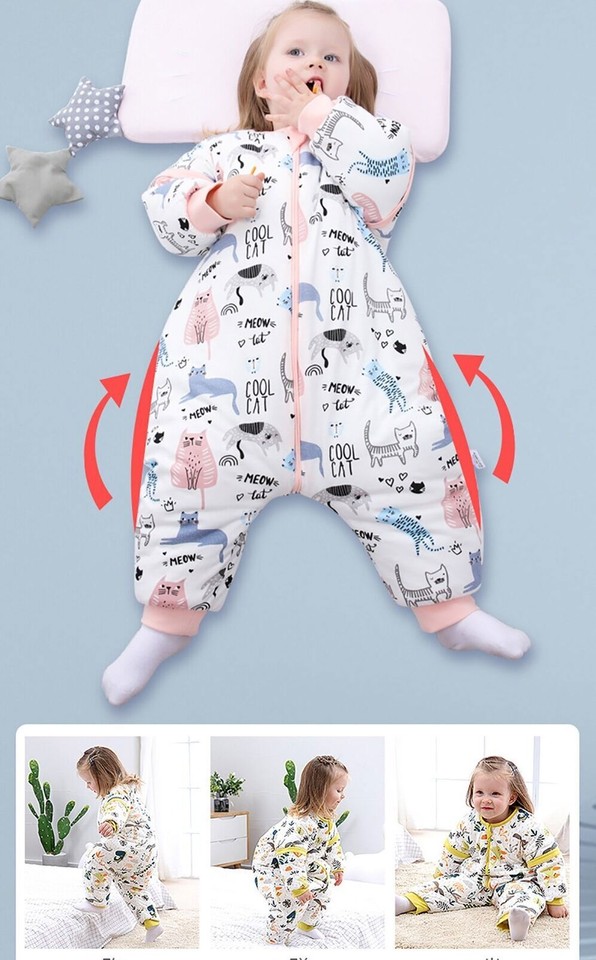 Baby Children Sleepsack Kids Winter Split Leg Thermal Bedding Sleeping ...