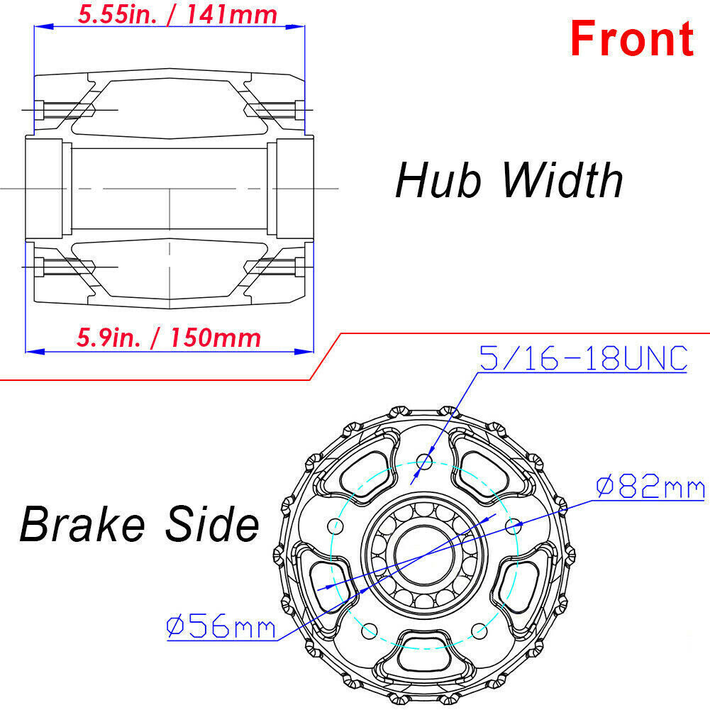 21X3.5 Fat Spoke Front Wheel w/ Rotor for Harley Softail Heritage ...
