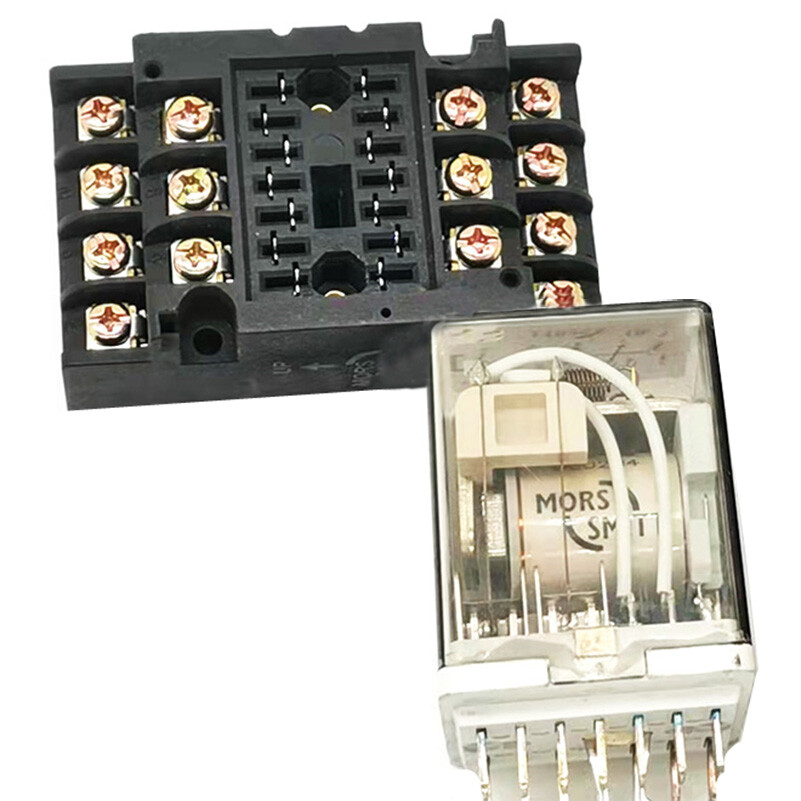 1pc-mors-smitt-d-u204-klc-110vdc-14pins-with-socket-ebay