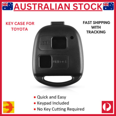 For Toyota 2 Button Key Remote Case Shell With Keypad RAV4 Prado ...