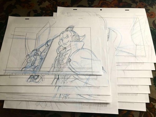 One Piece Animation Cel Set of 12 Niji Yonji Eijiro Oda Original ...