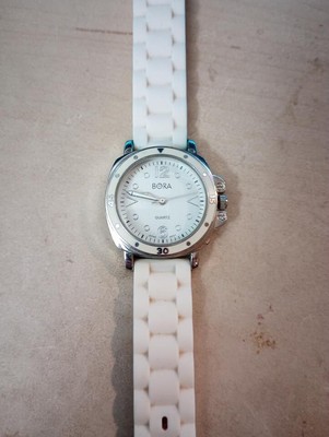white bora watch quartz | eBay