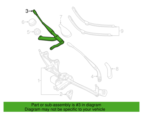 Mercedes Benz S450 S560 S63 AMG S550e 14-20 Windshield Wiper Arm ...