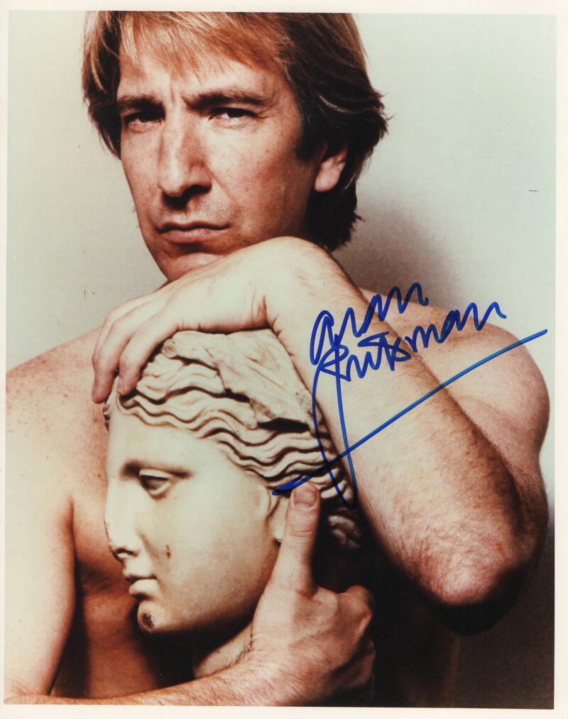 Alan Rickman Signed Autograph 8x10 Photo - Severus Snipe Harry Potter ...