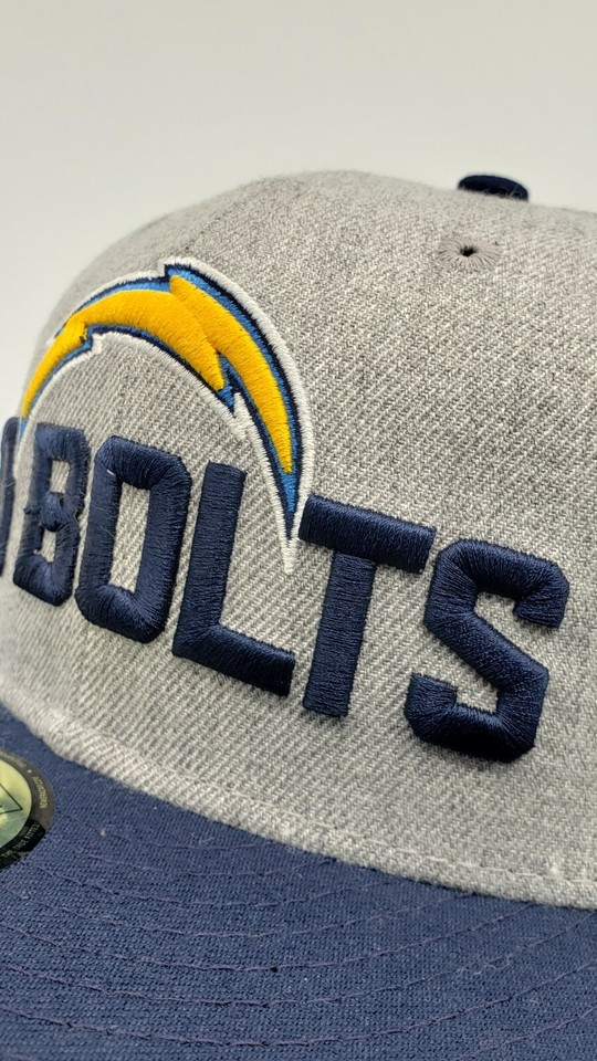 New Era NFL LA Chargers Go Bolts Fitted Hat Cap 59FIFTY Size 7 1/4 NWT ...