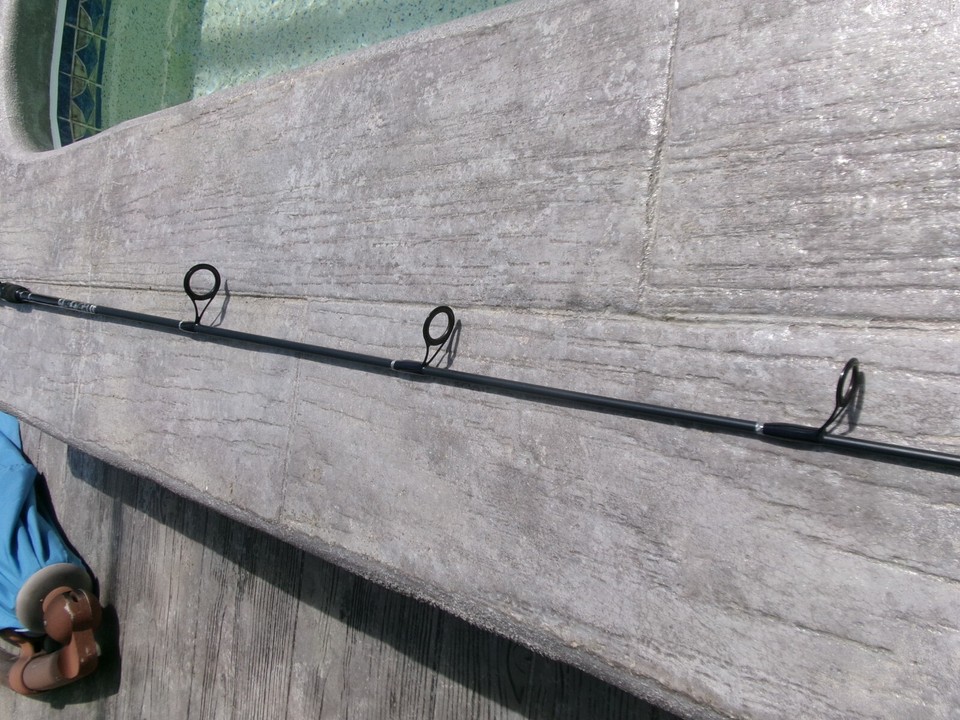 New, custom built, 7'6" 10-20 lb. spinning rod w/hand woven Snook | eBay