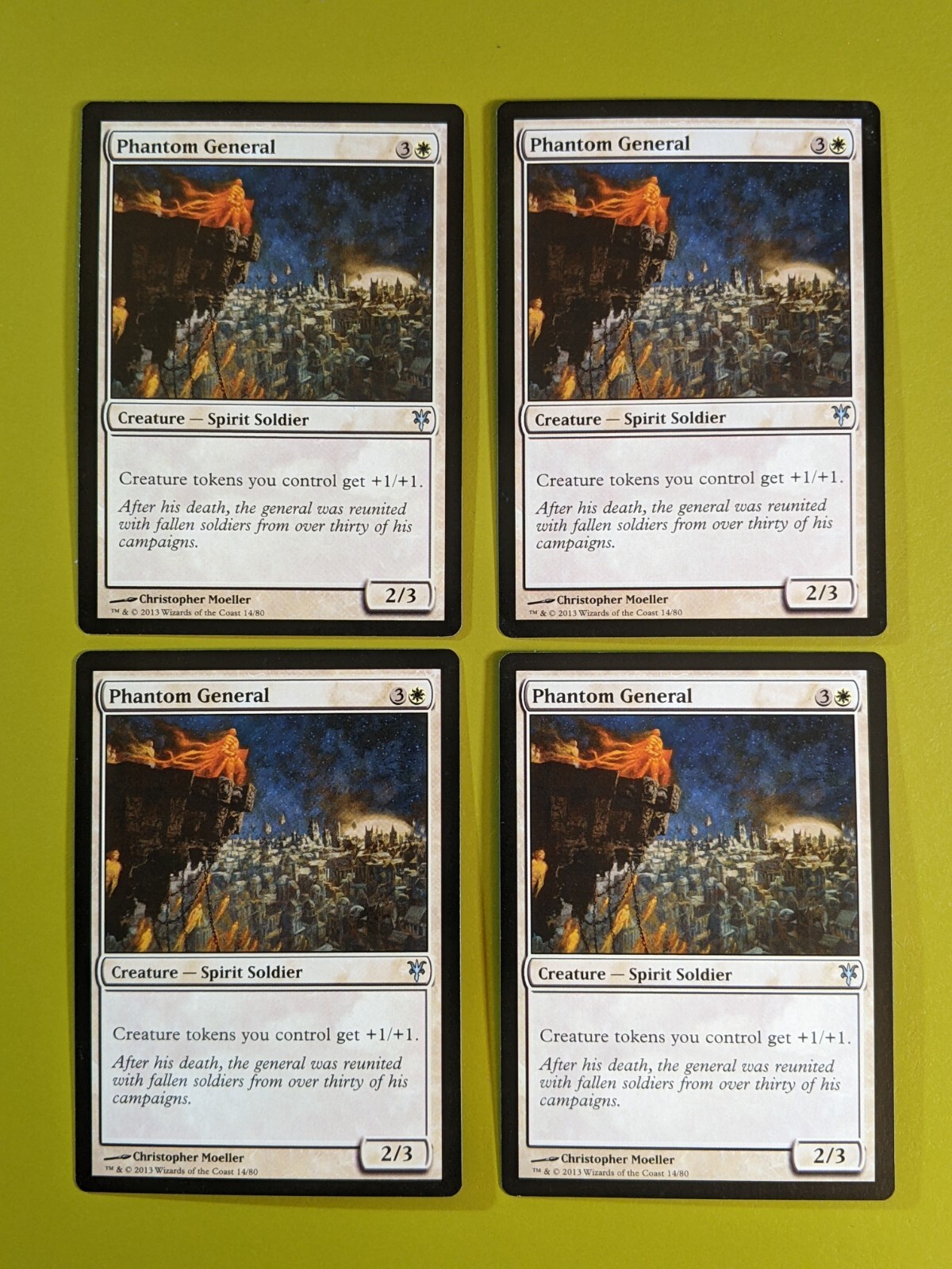 Phantom General x4 Duel Decks: Sorin vs. Tibalt 4x Magic the Gathering ...