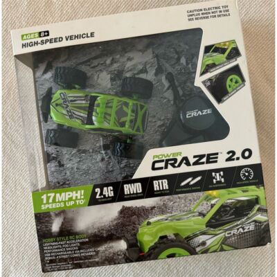 Power Craze 2.0 Mini RC Car with Remote Control - Green | eBay